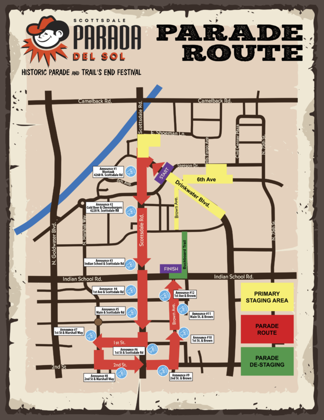 Festival Map – Scottsdale Parada Del Sol